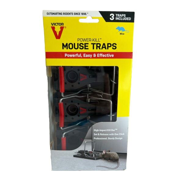 Does not apply | Other | M423b Powerkill Easy Set Mouse Trap 3 Reusable ...